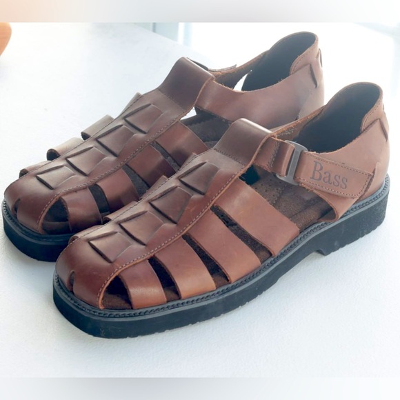 Bass | Shoes | Bass Largo 1m Brown Leather Fisherman Sandals Summer ...